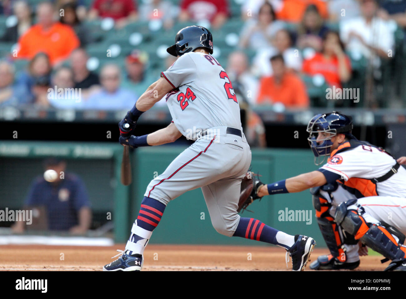 Houston, TX, USA. 03rd May, 2016. Minnesota Twins third baseman Trevor ...