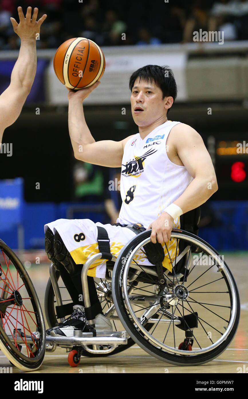 Tokyo, Japan. 3rd May, 2016. Satoshi Sato (MAX) Wheelchair Basketball ...
