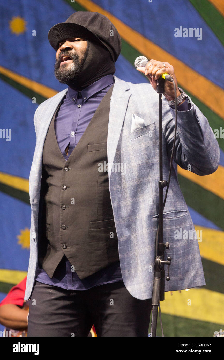 New Orleans, Louisiana, USA. 1st May, 2016. Singer GREGORY PORTER ...