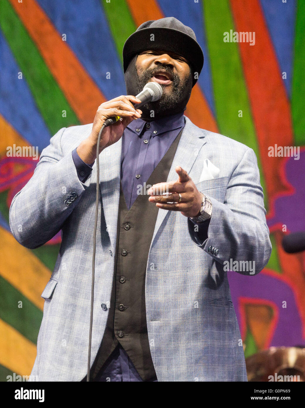 New Orleans, Louisiana, USA. 1st May, 2016. Singer GREGORY PORTER ...