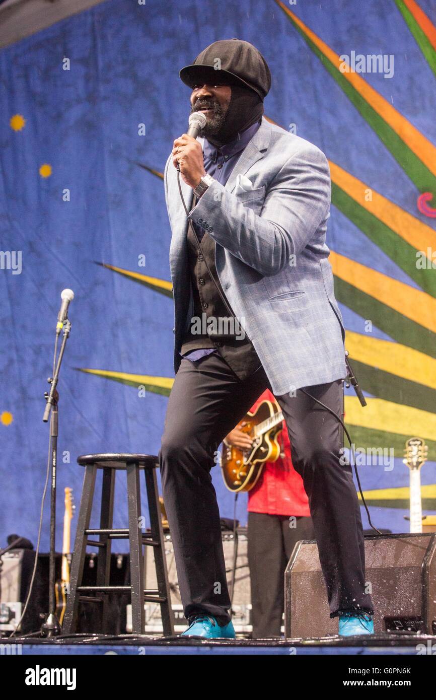 New Orleans, Louisiana, USA. 1st May, 2016. Singer GREGORY PORTER ...