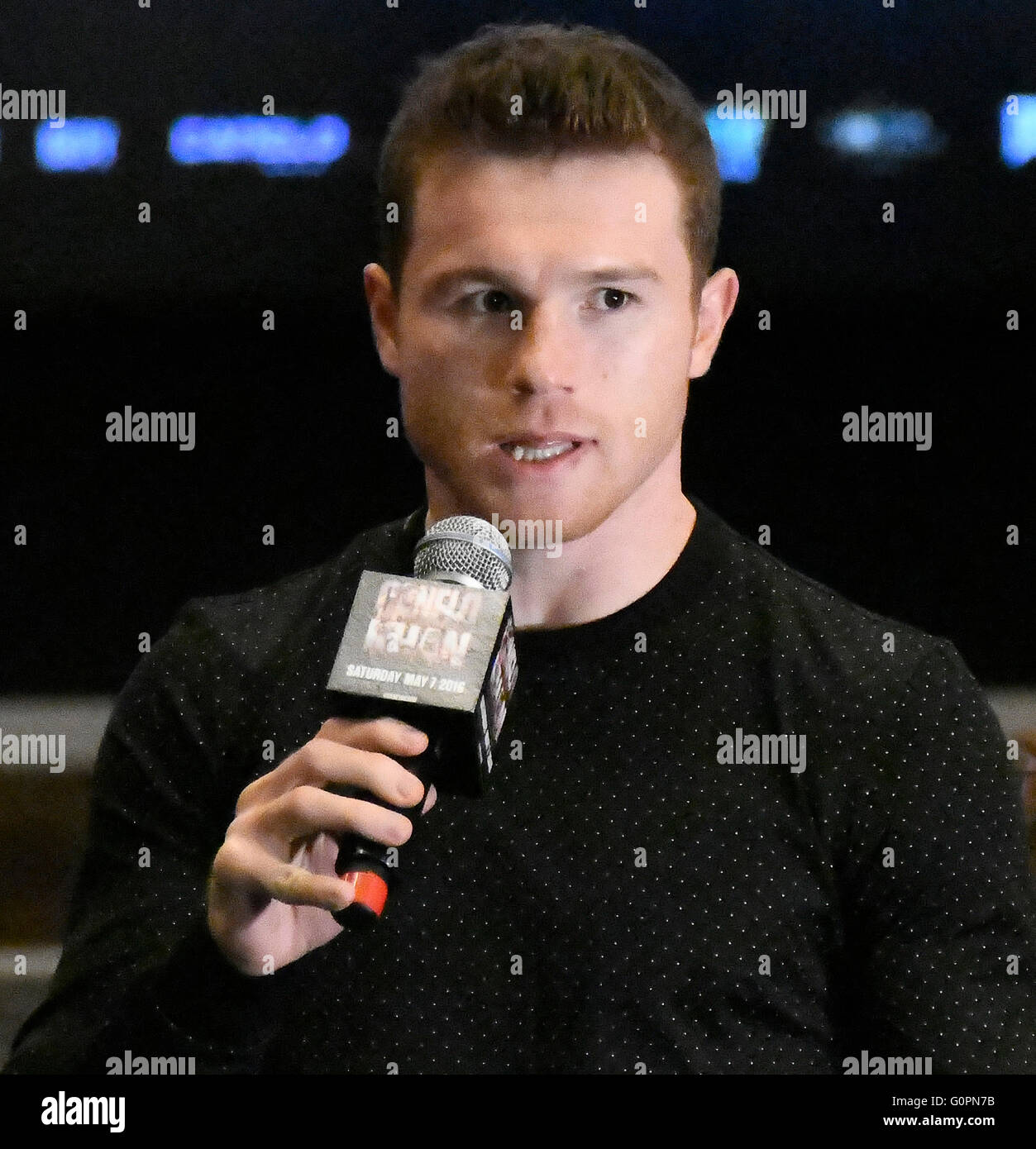 Las Vegas NV, USA. 3rd May, 2016. Mexico's Canelo Alvarez arrives as ...