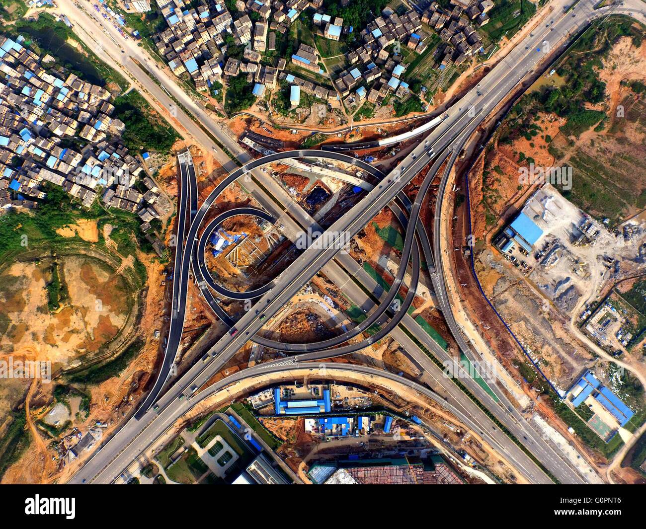 Nanning. 2nd May, 2016. An aerial photo taken on May 2, 2016 shows the ...