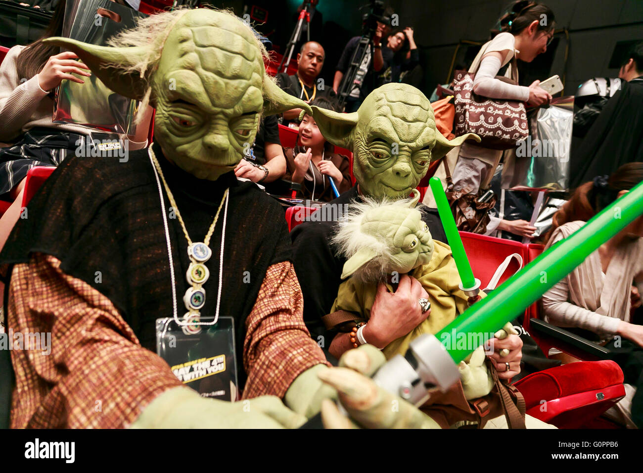 Tokyo, Japan. 4th May, 2016. Star Wars fans attend the launch event for ...