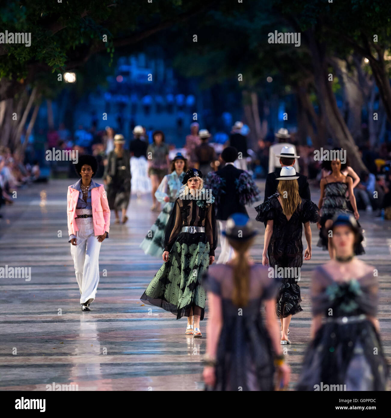 Havana, Cuba. 3rd May, 2016. Models debut Karl Lagerfeld's "Cruise ...
