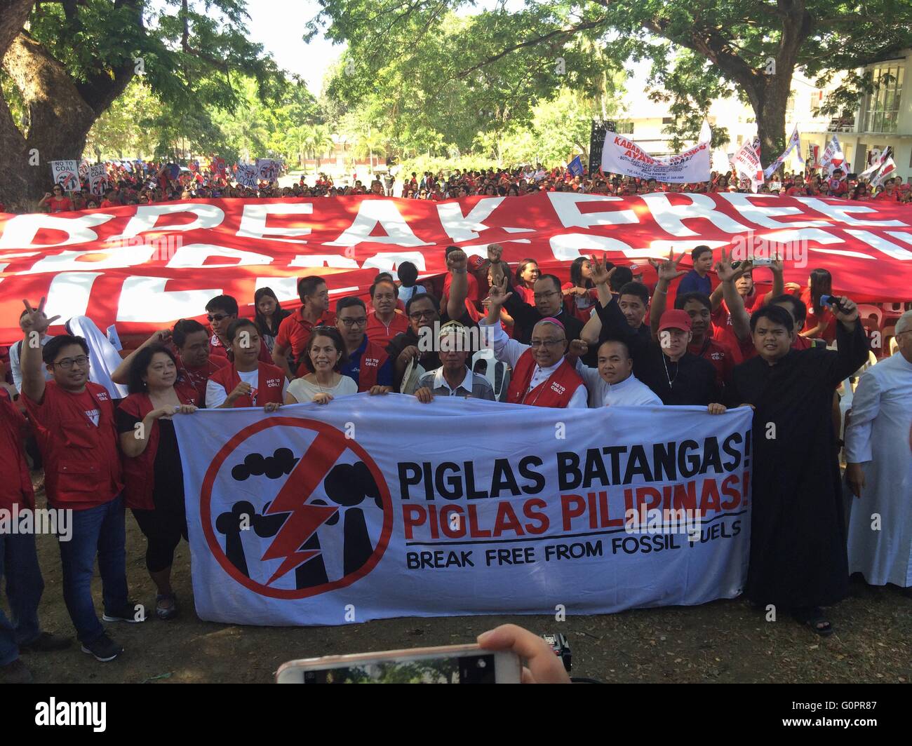 Batangas City, Philippines. 04th May, 2016. Thousands of environment ...