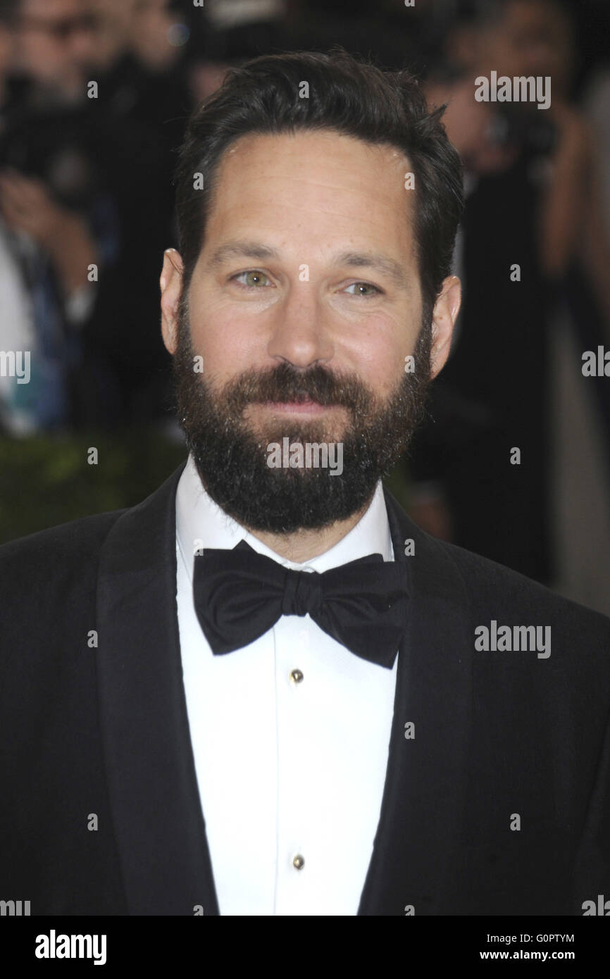 New York City. 2nd May, 2016. Paul Rudd attending the 'Manus x Machina ...