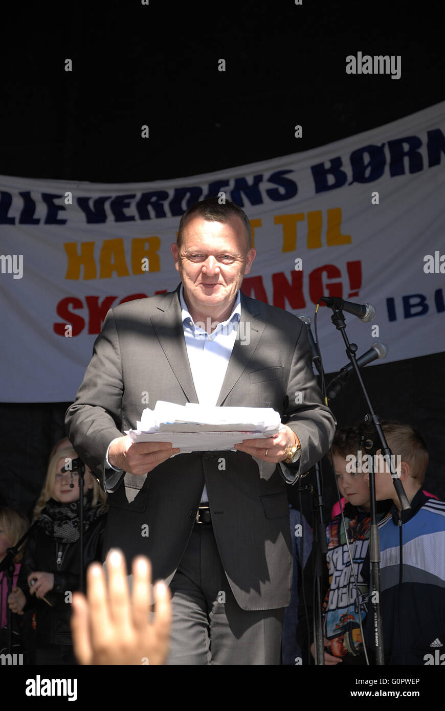Copenhagen, Denmark. 4th May, 2016. Lars Lokke Rasmussen Danish prime ...