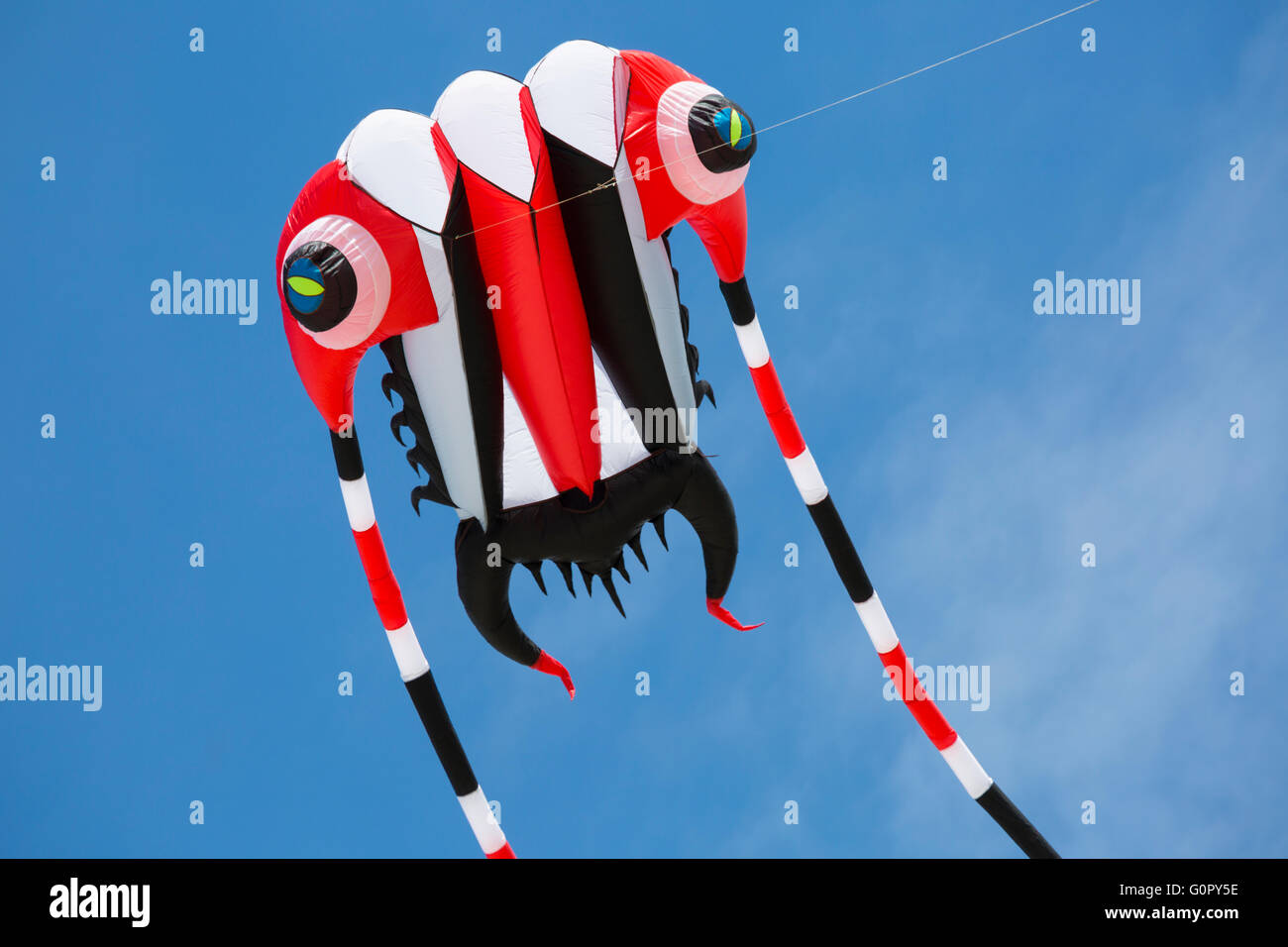 Alien kite flying at Weymouth Kite Festival at Weymouth, Dorset UK in ...