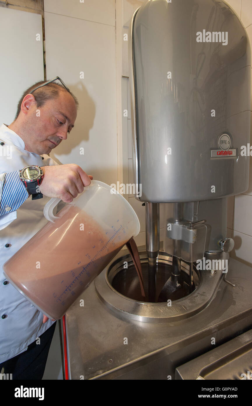 Italy Torino Gelateria Miretti The owner Leonardo Porta, president of ...