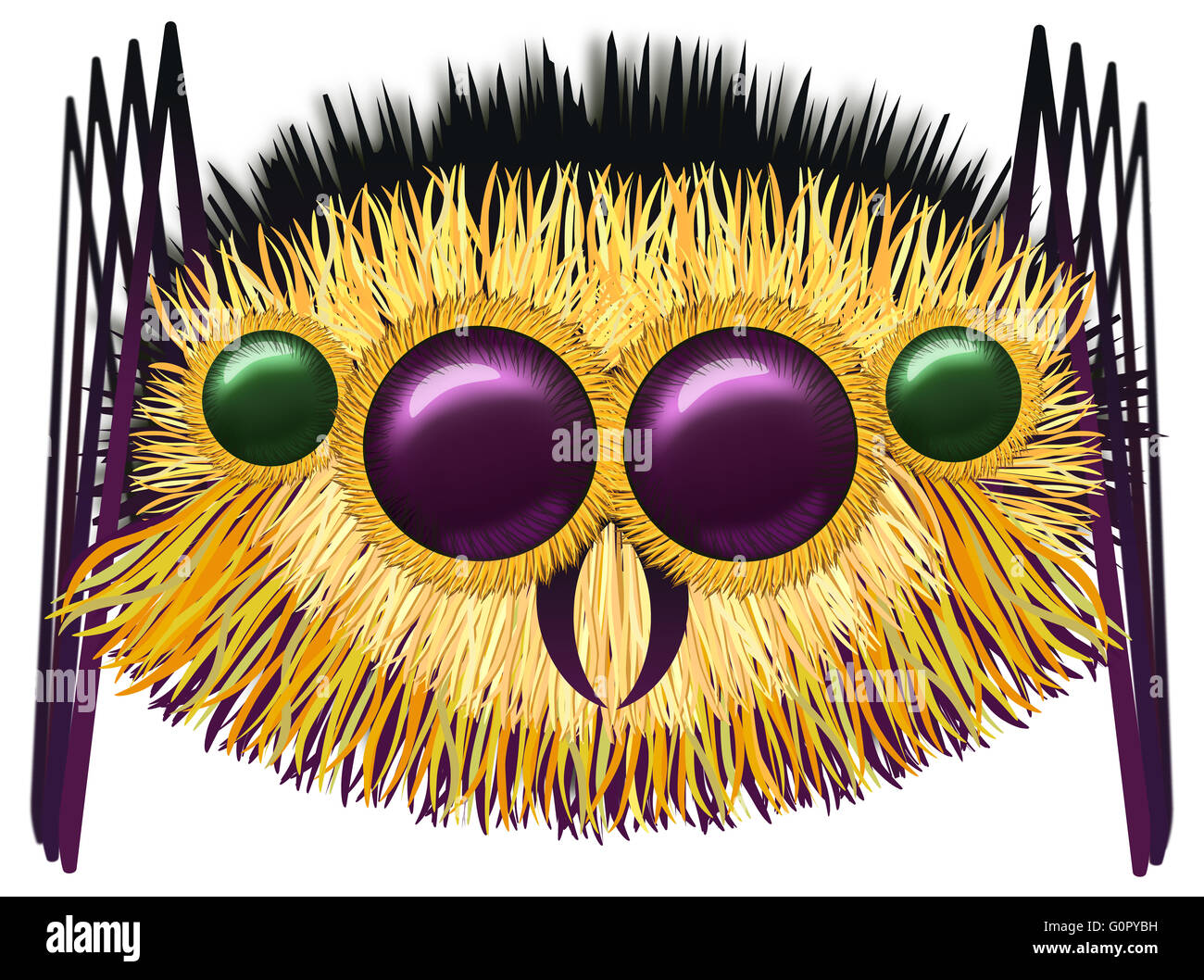 Scary spider cartoon Cut Out Stock Images & Pictures - Alamy