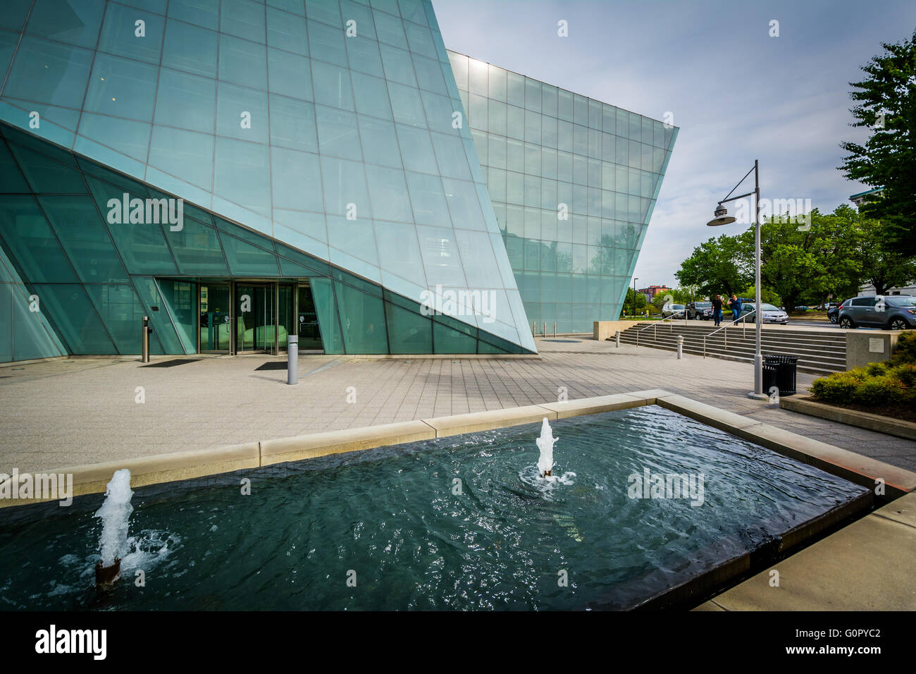 Fountains outside the Brown Center at Maryland Institute College of Art ...