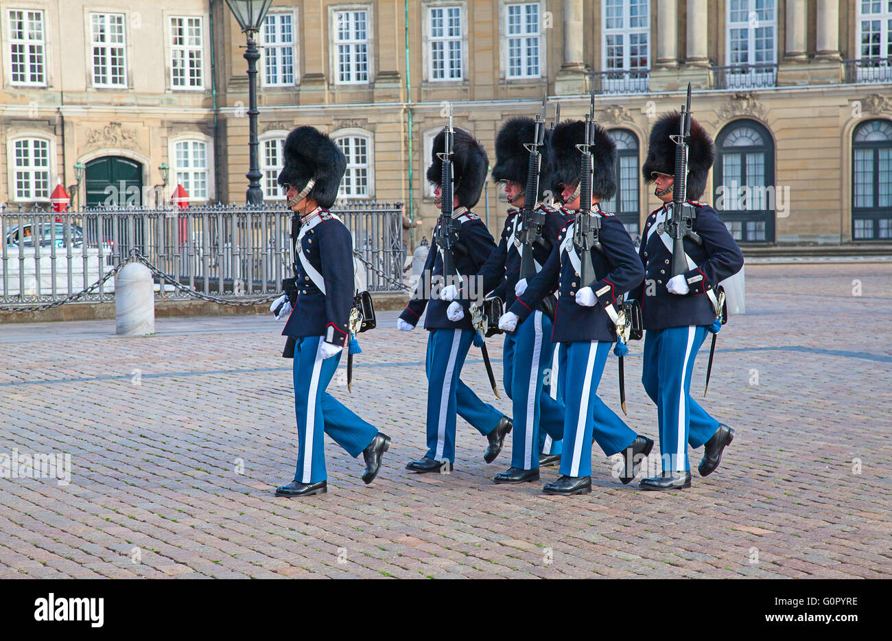 COPENHAGEN, DENMARK - AUGUST 25: unidentified soldiers of the Royal ...