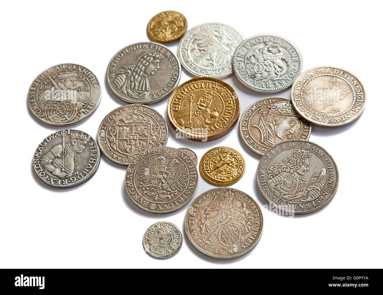 Ancient coins on medieval hi-res stock photography and images - Alamy