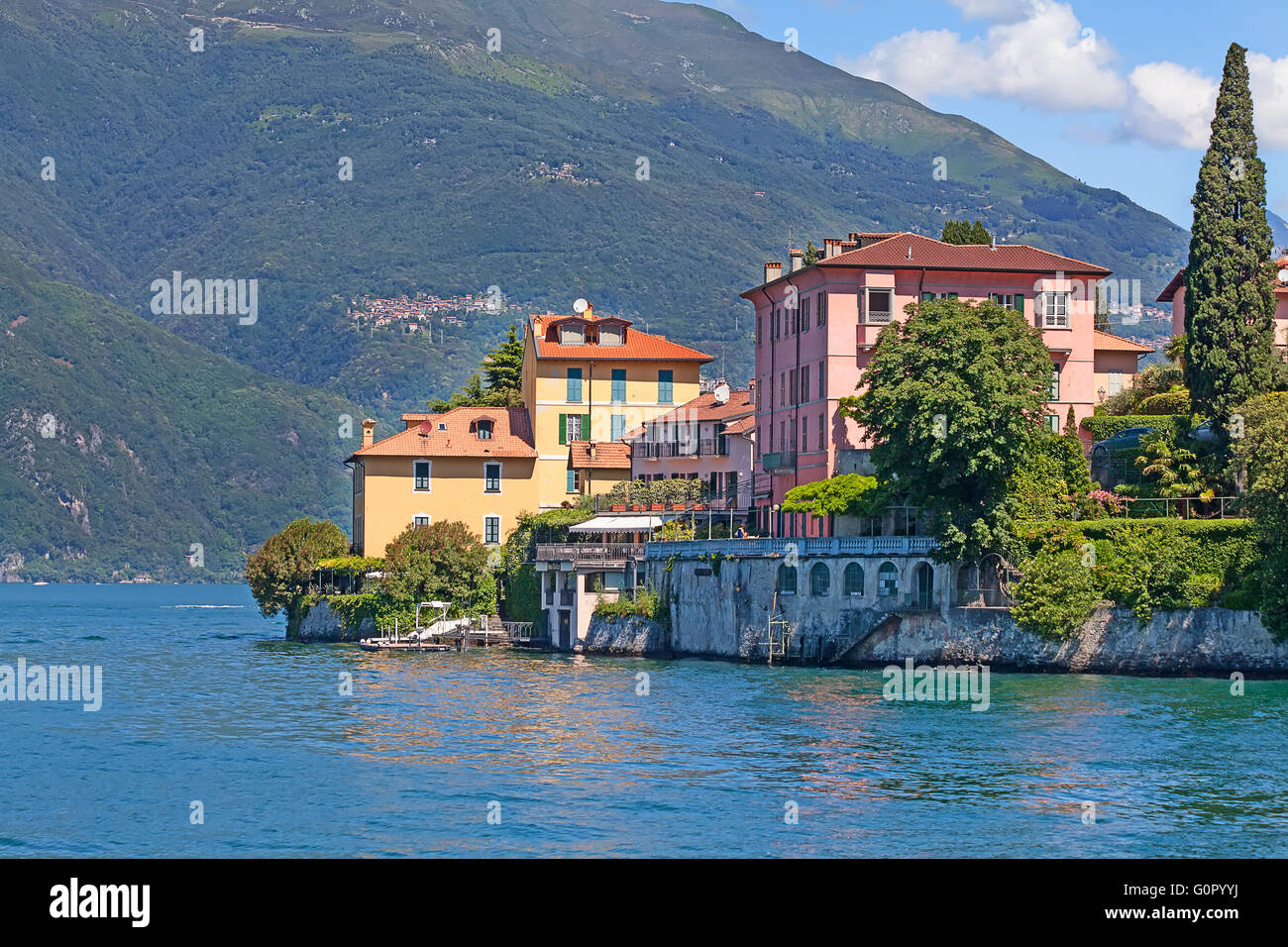 Panoramic view of Cernobbio town (Como lake, Italy Stock Photo - Alamy