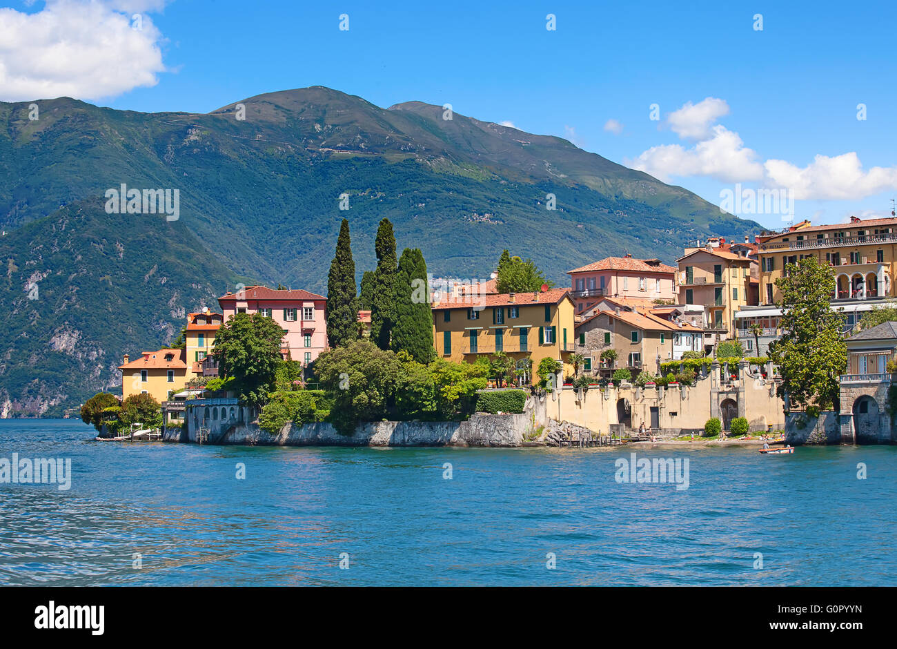 Panoramic view of Cernobbio town (Como lake, Italy Stock Photo - Alamy