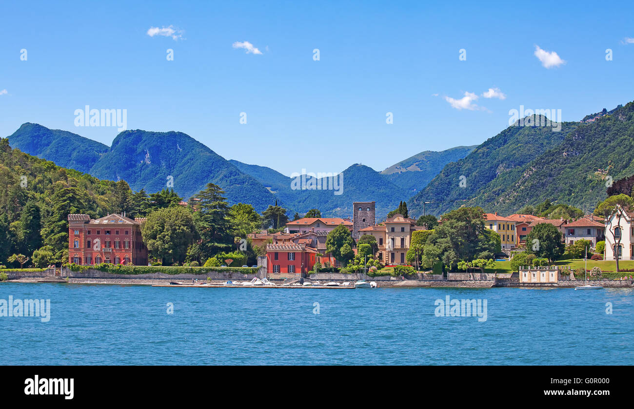 Panoramic view of Cernobbio town (Como lake, Italy Stock Photo - Alamy
