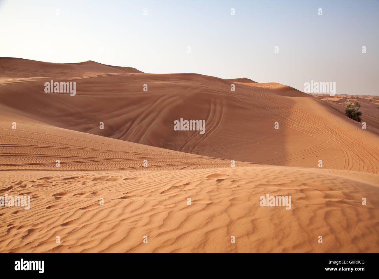 Red sand "Arabian desert" near Dubai, United Arab Emirates Stock Photo ...