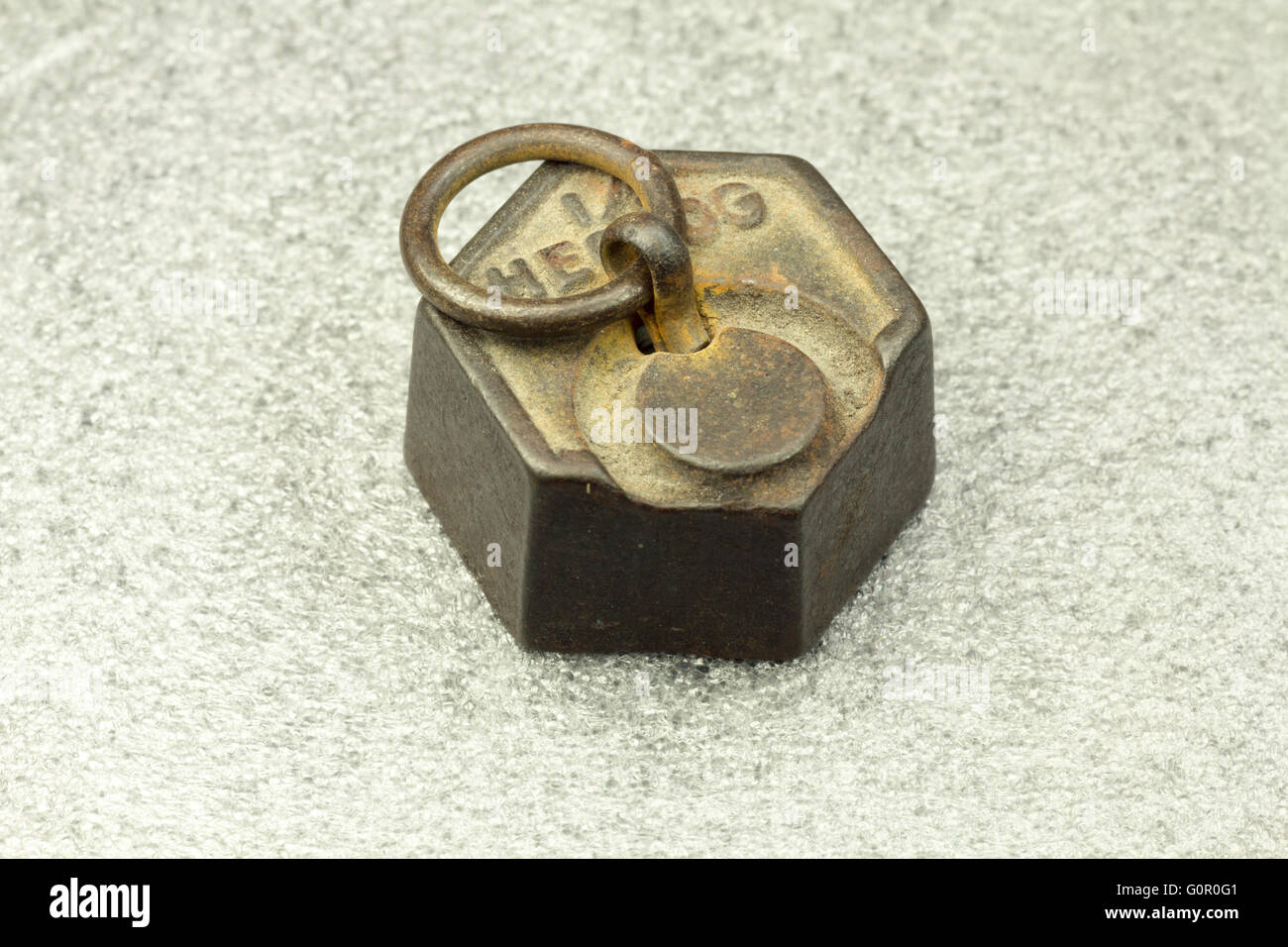 Vintage counterbalance counterweight weighing hi-res stock photography ...