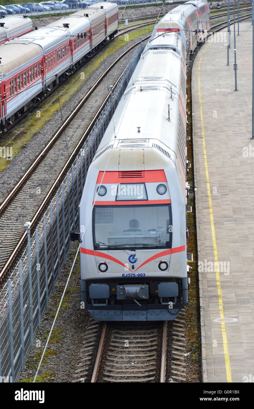 At Vilnius train station Stock Photo - Alamy