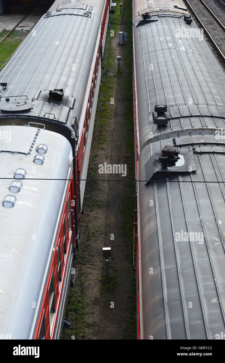 At Vilnius train station Stock Photo - Alamy