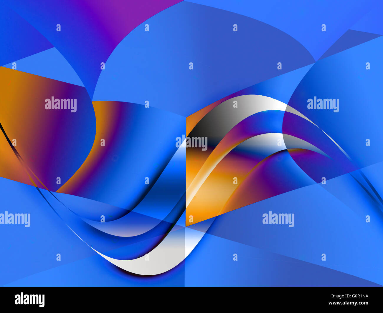 Colorful abstract background with 3 dimensional effect Stock Photo - Alamy