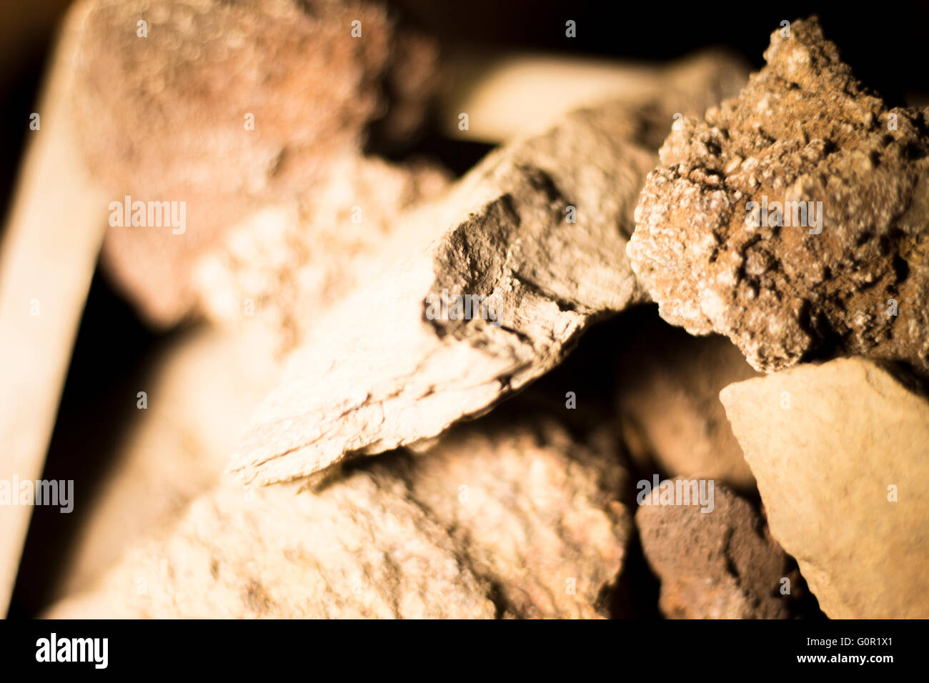 Wood sauna heated rocks heater photo Stock Photo - Alamy