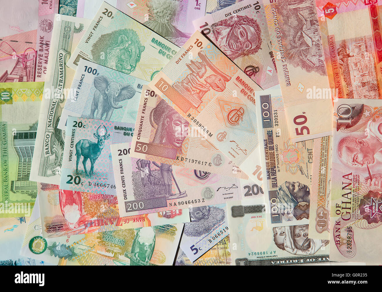 Image various denominations banknotes hi-res stock photography and ...