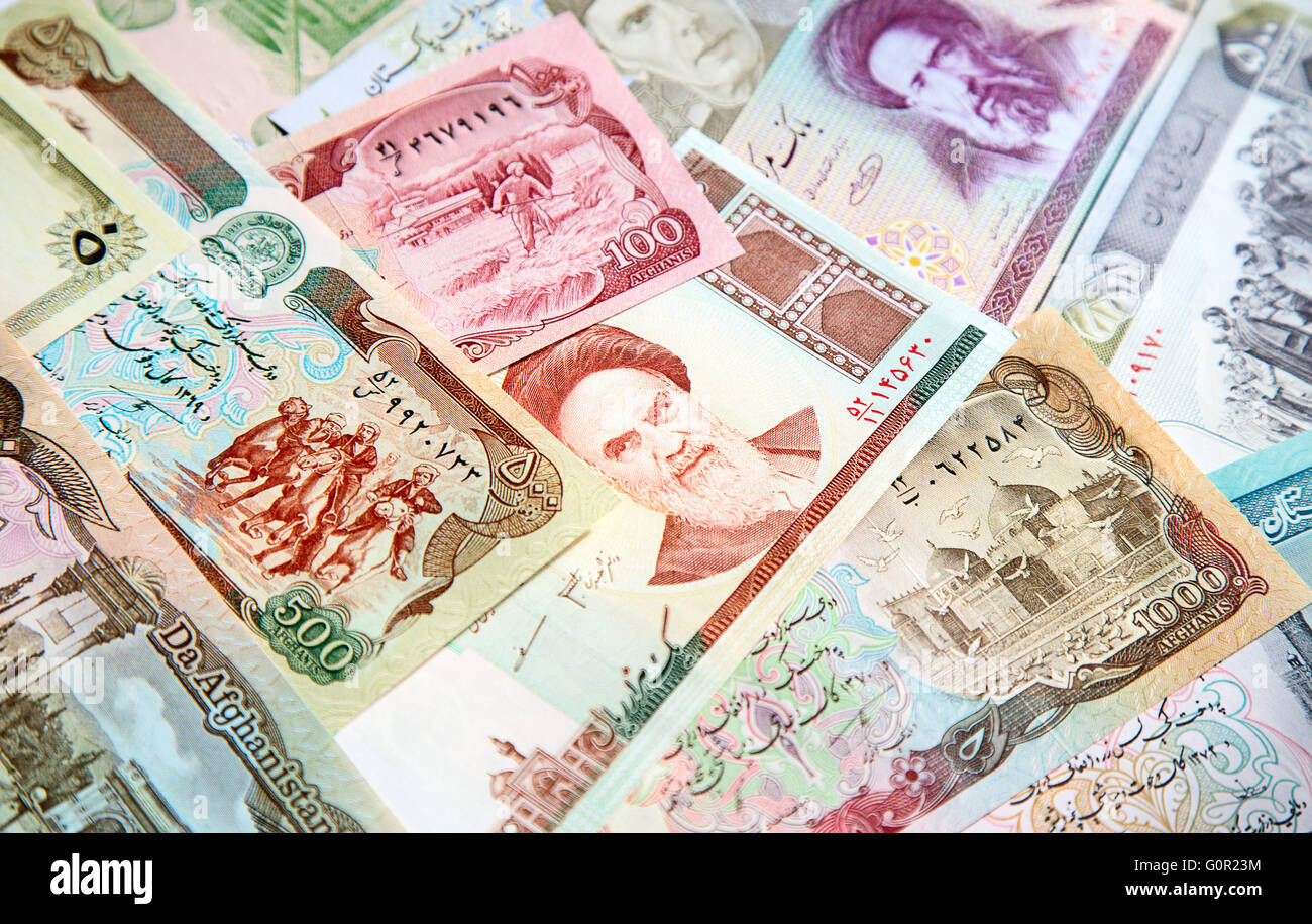Variety of Middle East banknotes Stock Photo - Alamy