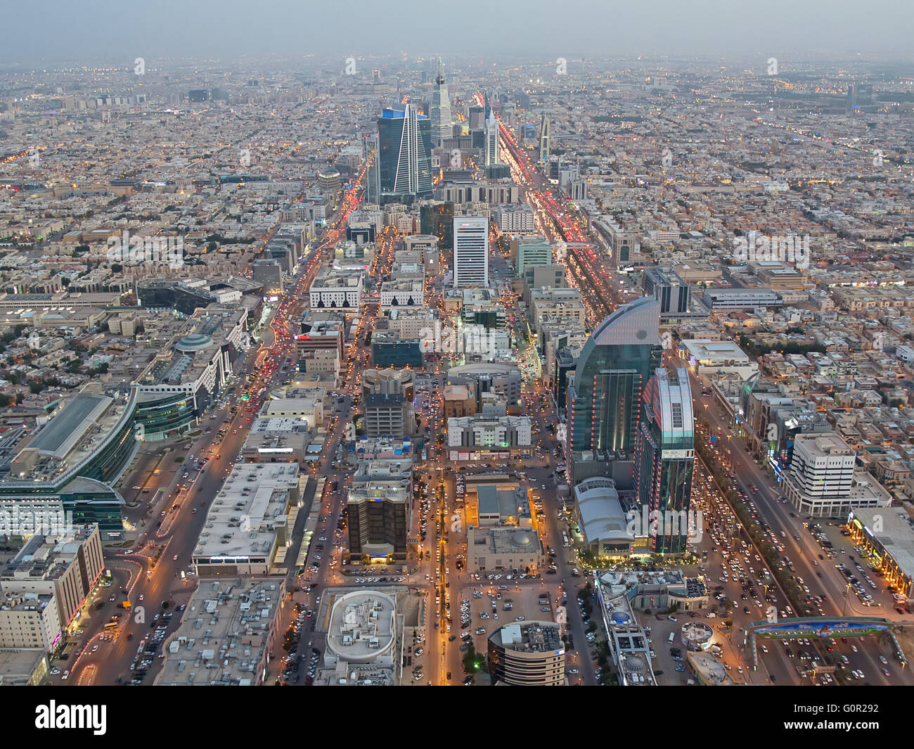 Aerial view riyadh downtown in hi-res stock photography and images - Alamy