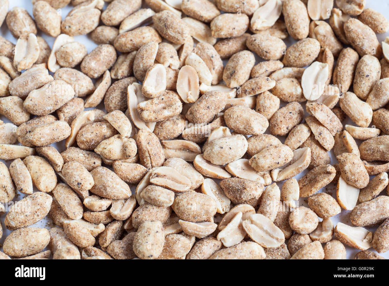Snack: peanuts with pepper and salt Stock Photo - Alamy
