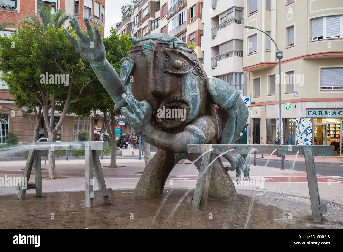 Metal sculpture, Spain Stock Photo - Alamy