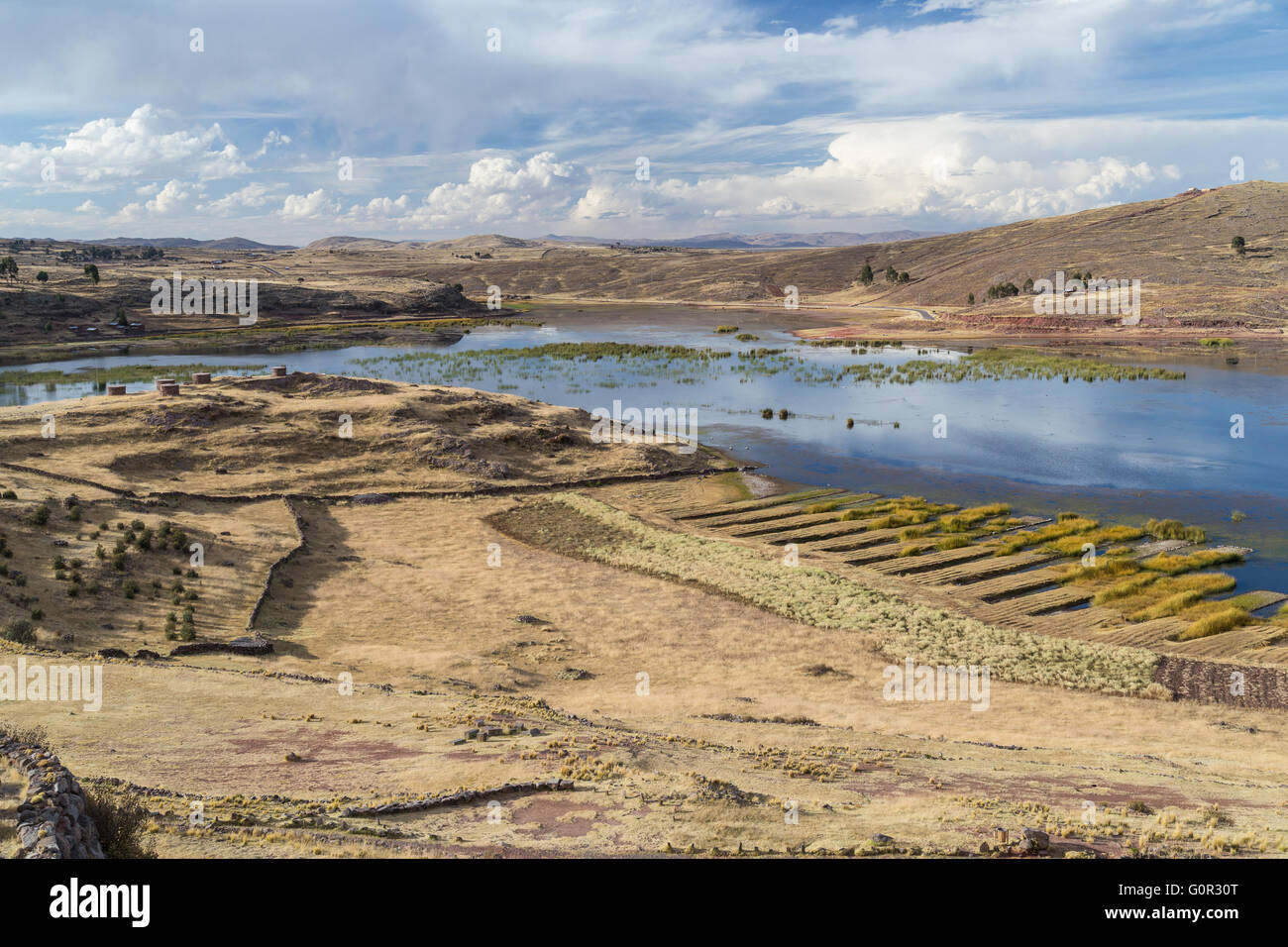 Sillustani Ancient burial ground built by a pre-Incan people near Lake ...