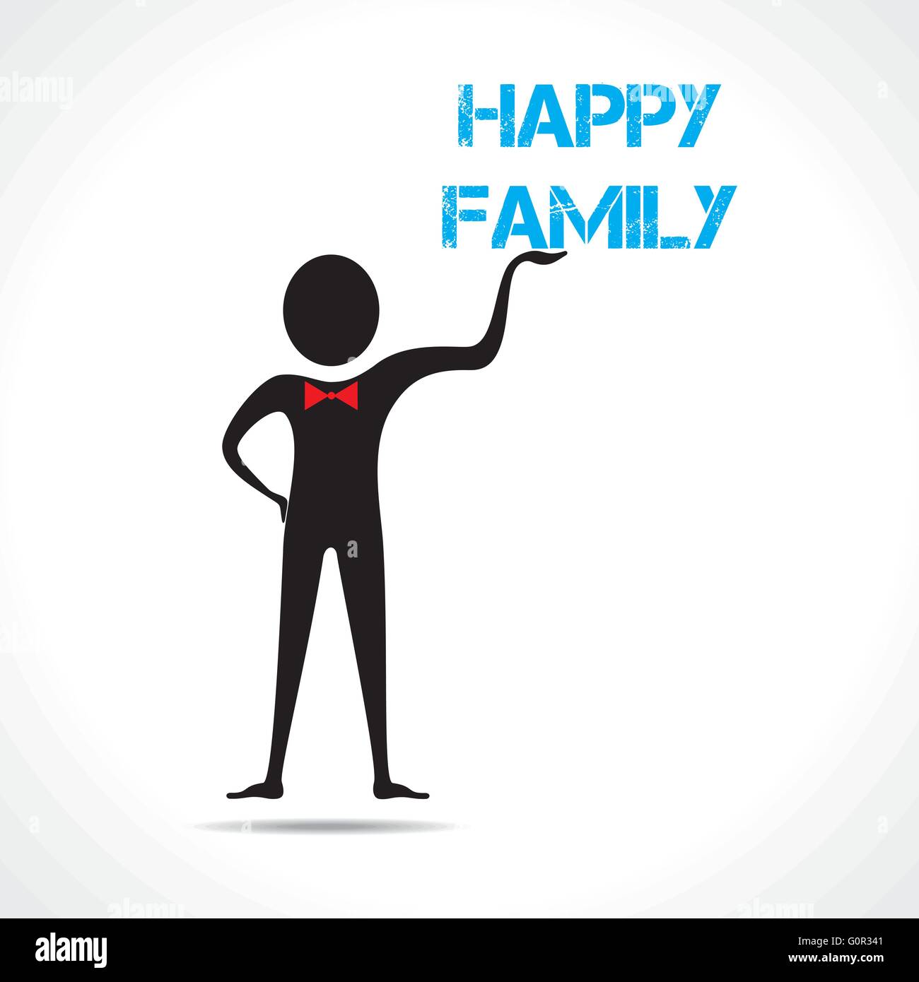 Man holding family text Stock Vector Image & Art - Alamy