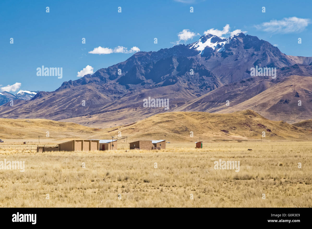 Farm and old house in Andes mountains, Peru Stock Photo - Alamy