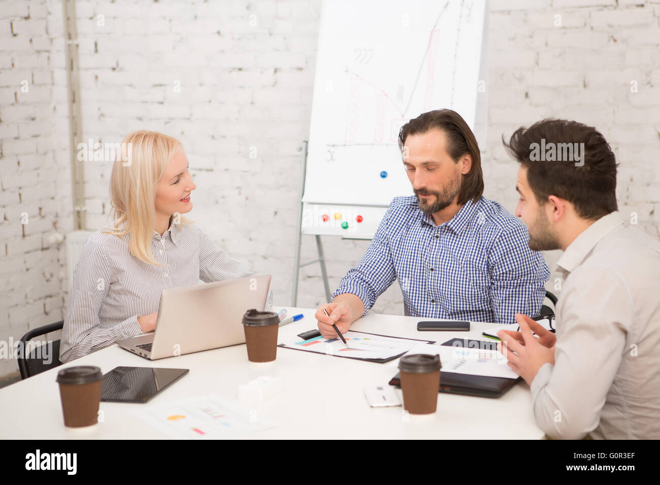 Coworking of businessteam Stock Photo - Alamy