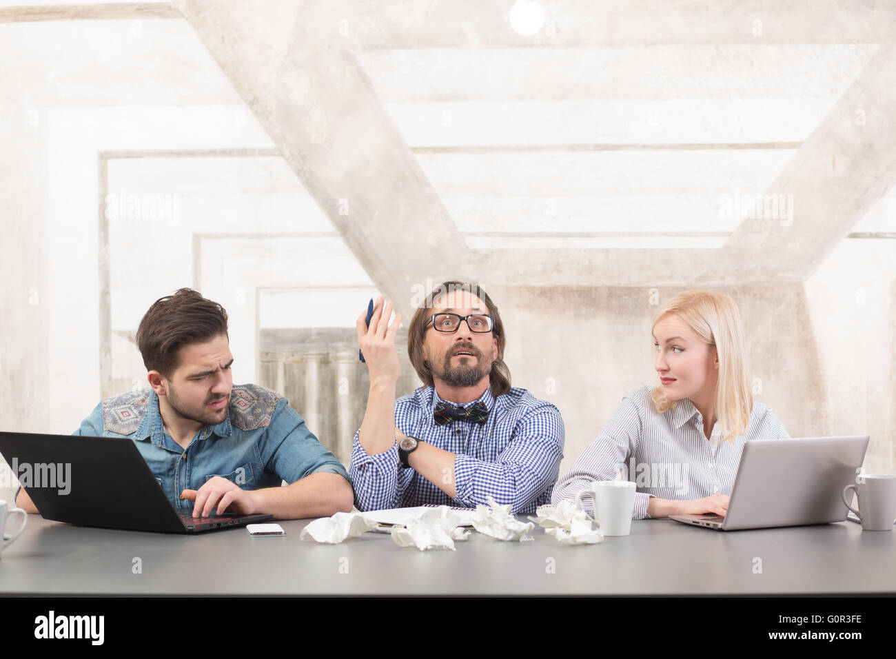 Coworking of businessteam Stock Photo - Alamy
