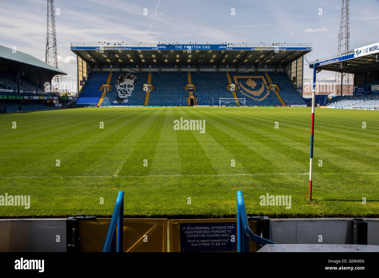 Portsmouth fratton park south stand hi-res stock photography and images ...