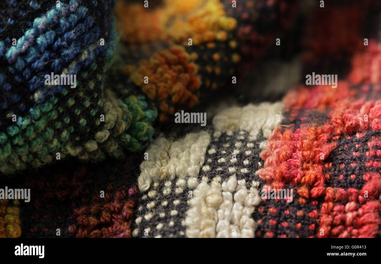 Textile and fabric industry background Stock Photo - Alamy
