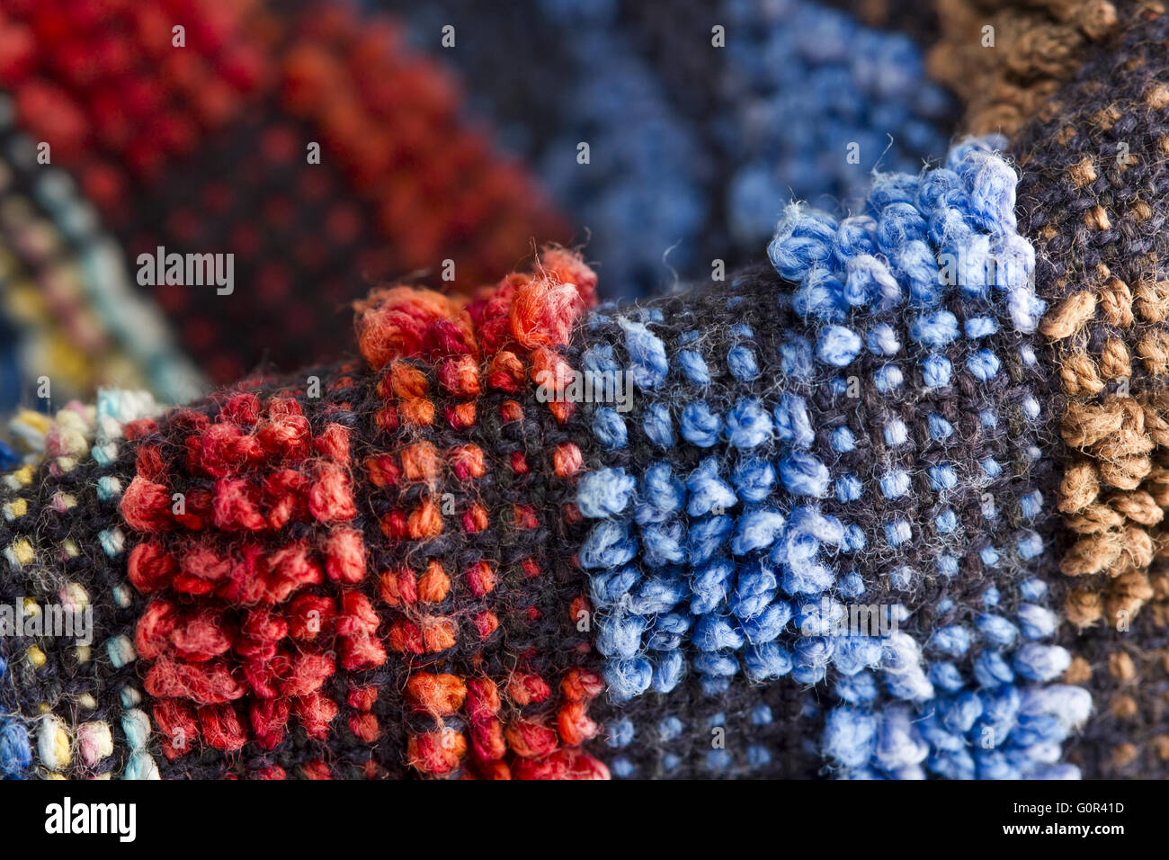 Textile and fabric industry background Stock Photo - Alamy