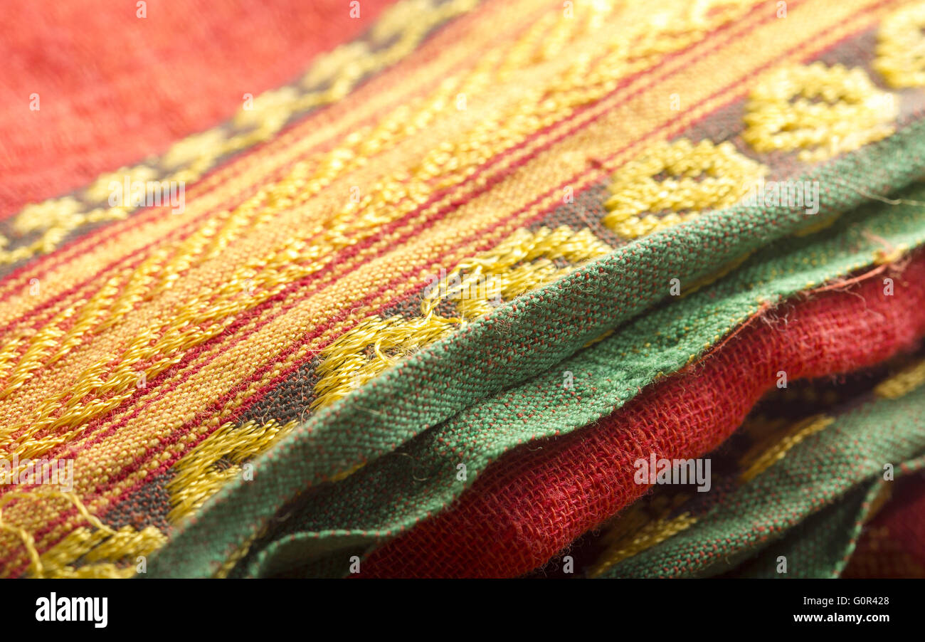 Textile and fabric industry background Stock Photo - Alamy