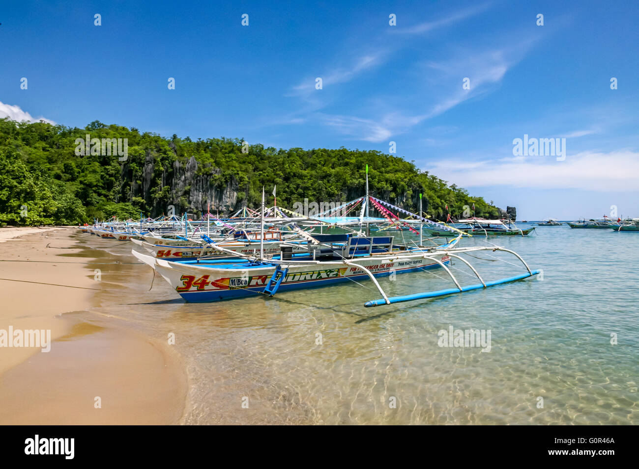 Philippines Palawan Puerto Princesa Sabang Boats to take visitors to ...