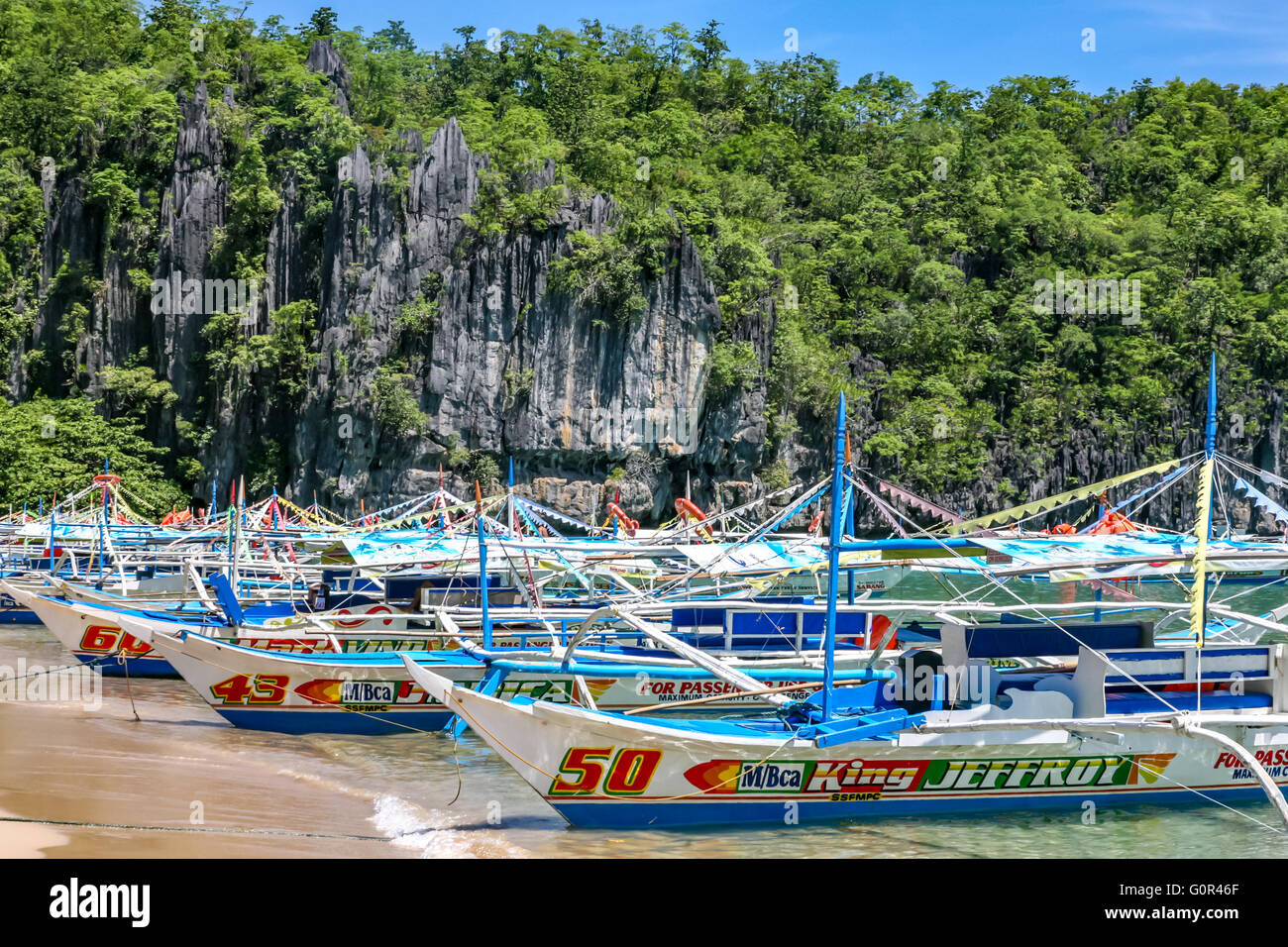 Philippines Palawan Puerto Princesa Sabang Boats to take visitors to ...