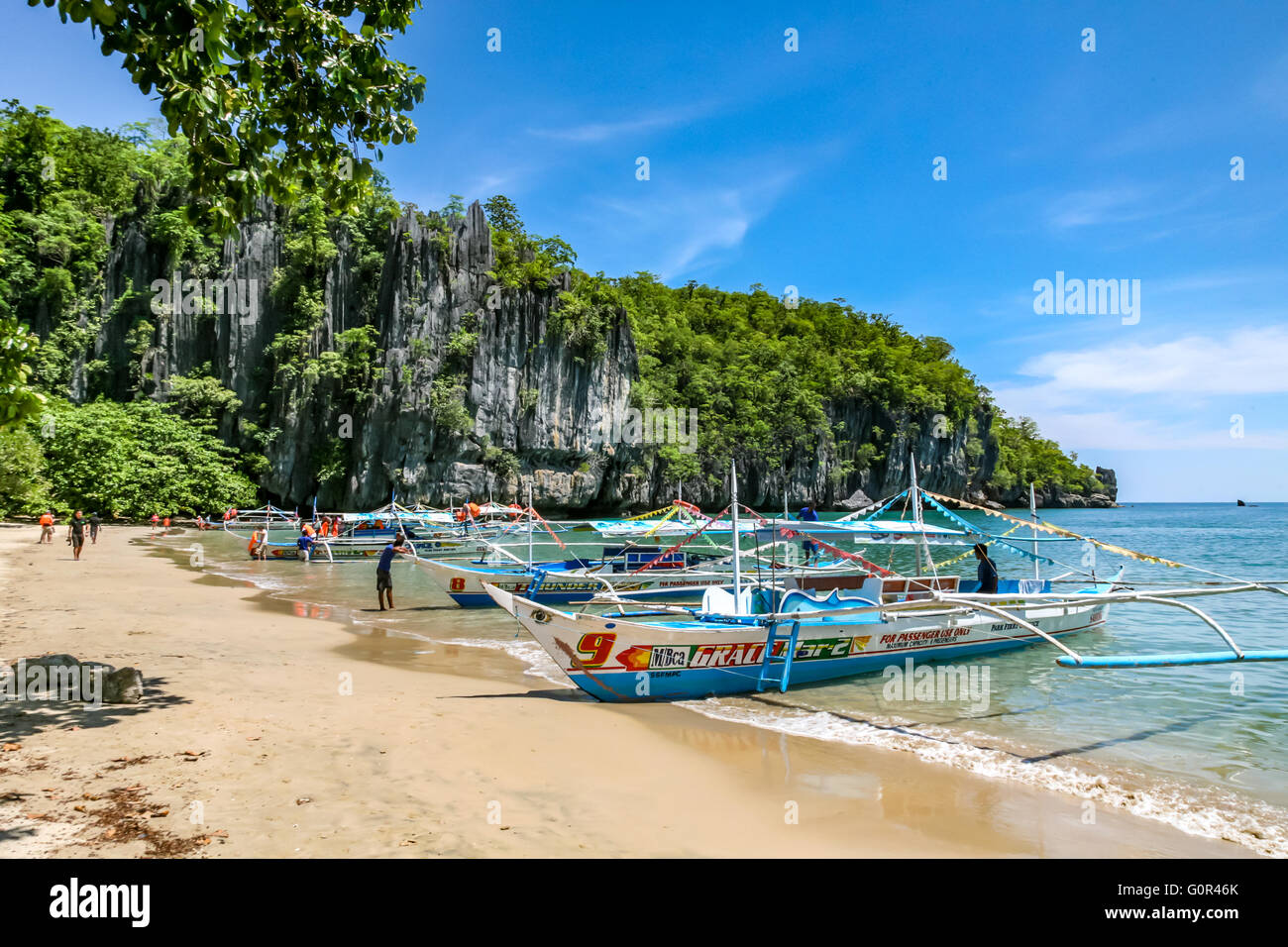 Philippines Palawan Puerto Princesa Sabang Boats to take visitors to ...