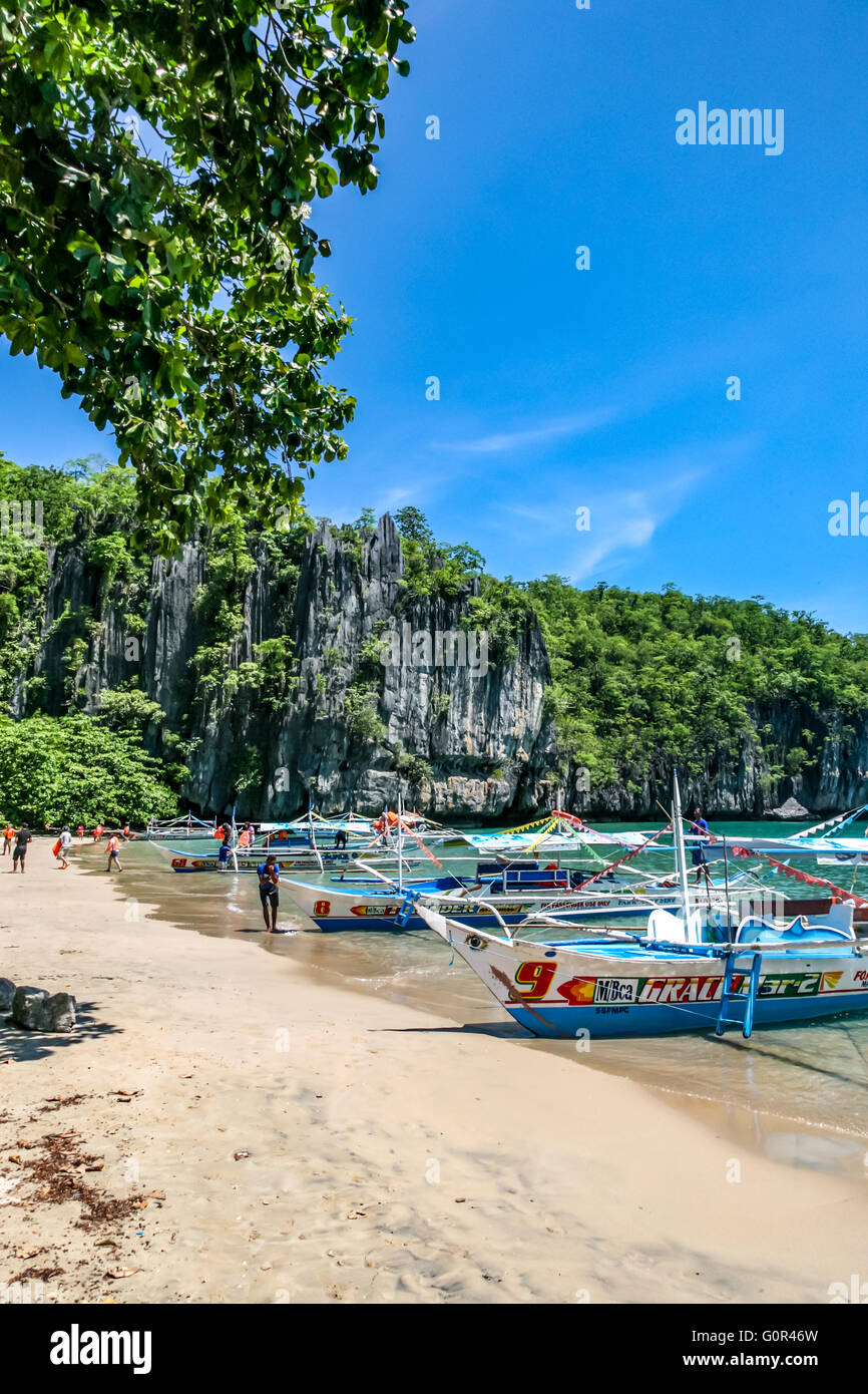 Philippines Palawan Puerto Princesa Sabang Boats to take visitors to ...