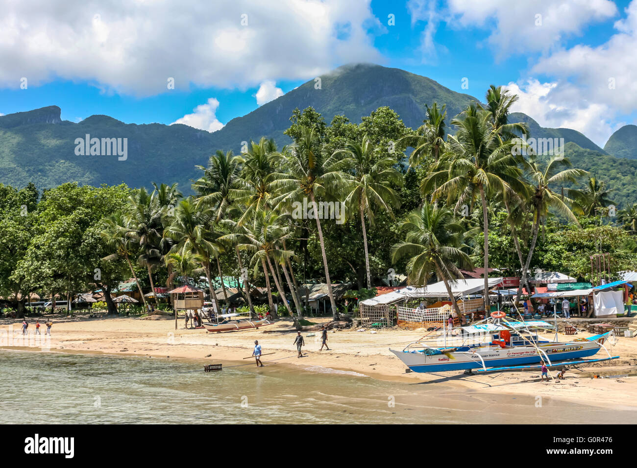 Philippines Palawan Puerto Princesa Sabang Boats to take visitors to ...