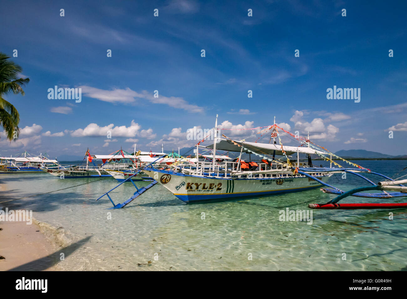 Philippines Palawan Puerto Princesa Honda Bay Pandan Island Stock Photo ...