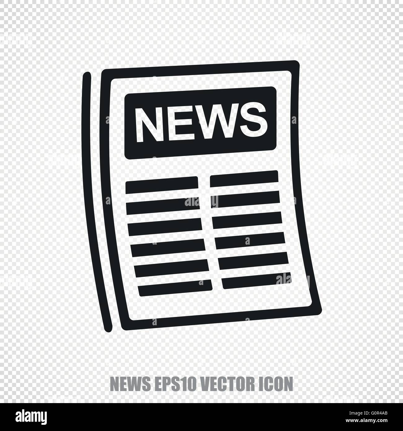 News vector Newspaper icon. Modern flat design Stock Vector Image & Art ...
