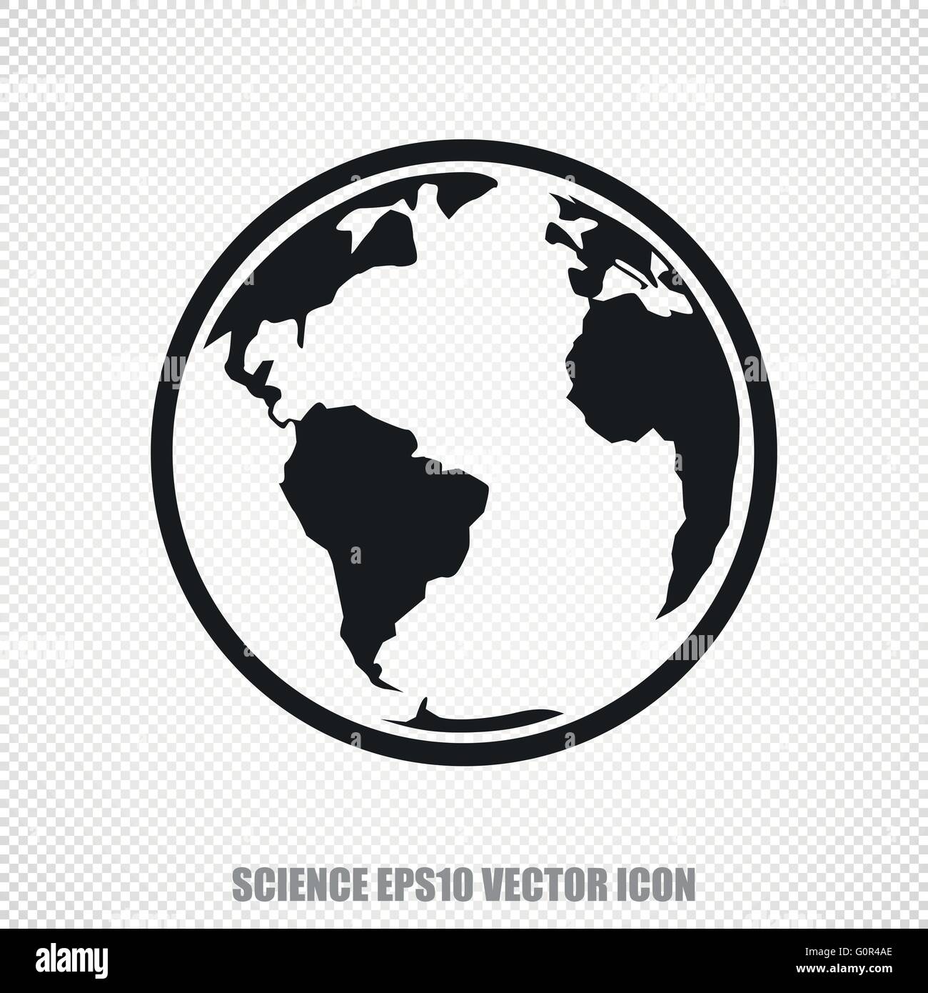 Science vector Globe icon. Modern flat design Stock Vector Image & Art ...