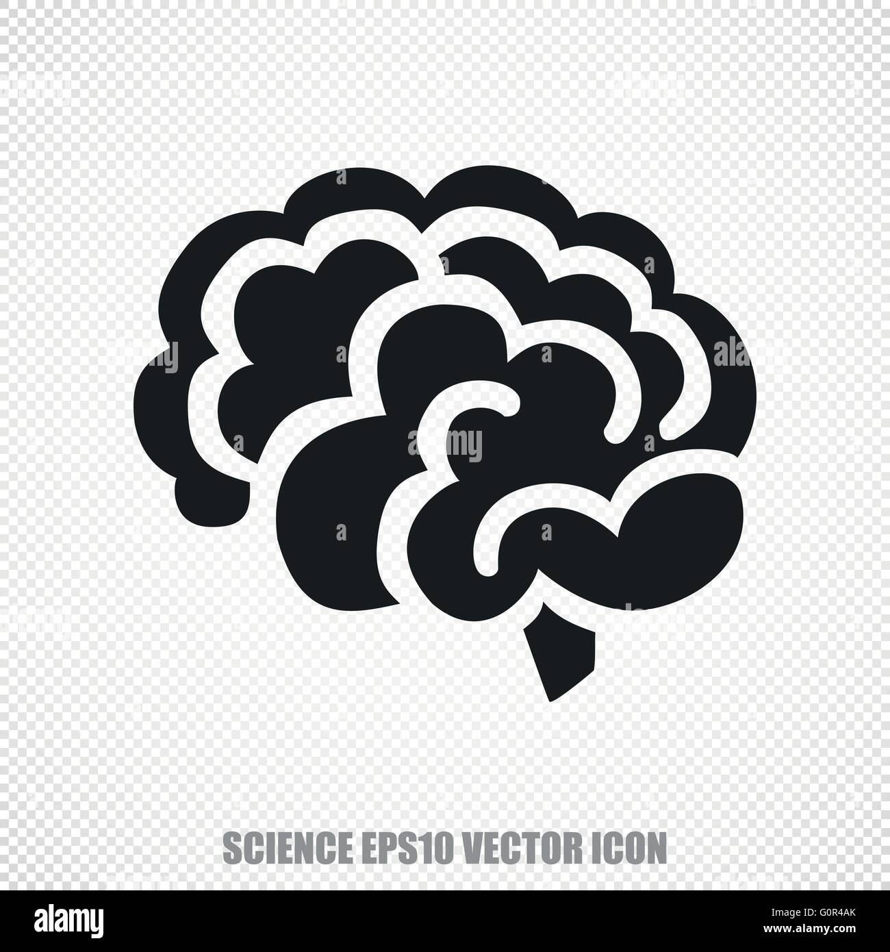 Science vector Brain icon. Modern flat design Stock Vector Image & Art ...